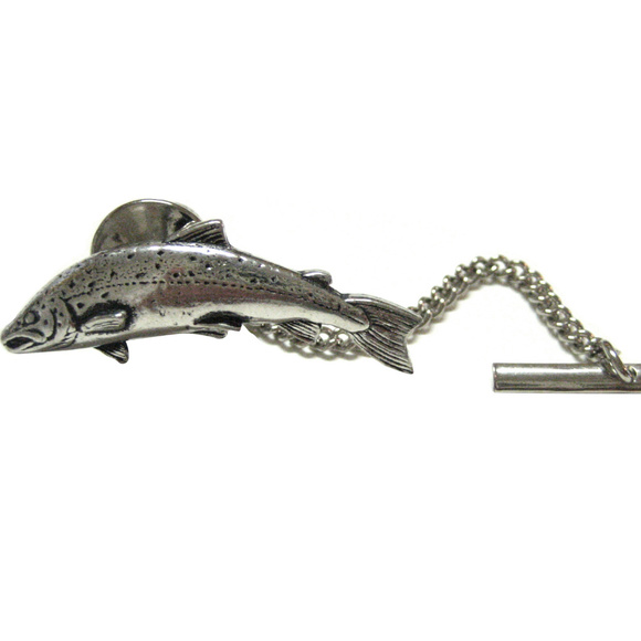 Kiola Designs | Accessories | Salmon Fish Tie Tack | Poshmark